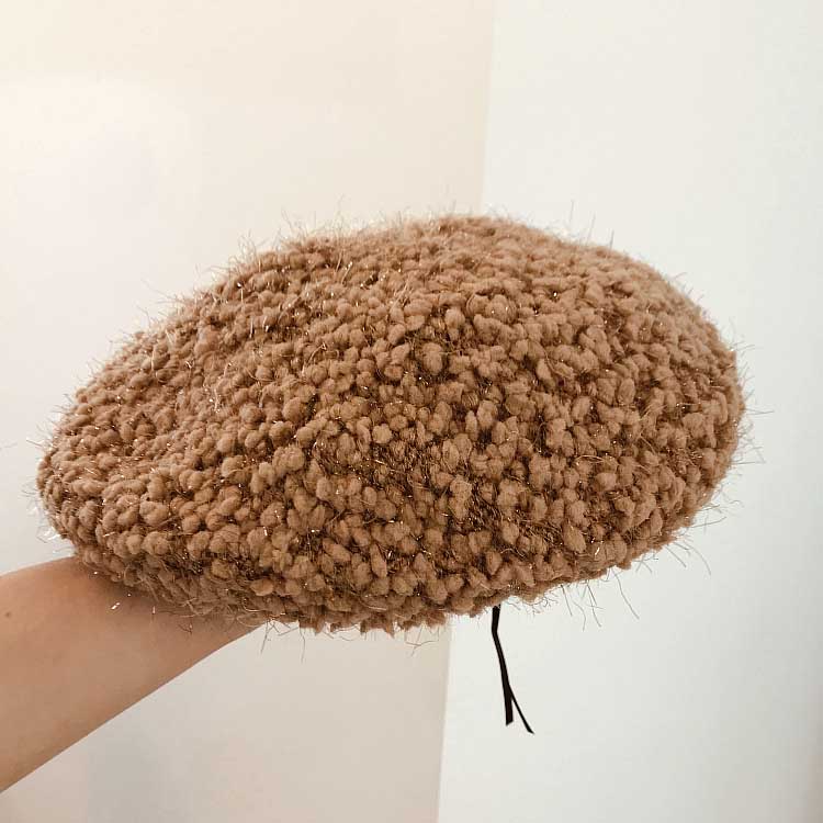 Fibonaccin naisten baskeri neulottu hopeinen kirka... – Vicedeal