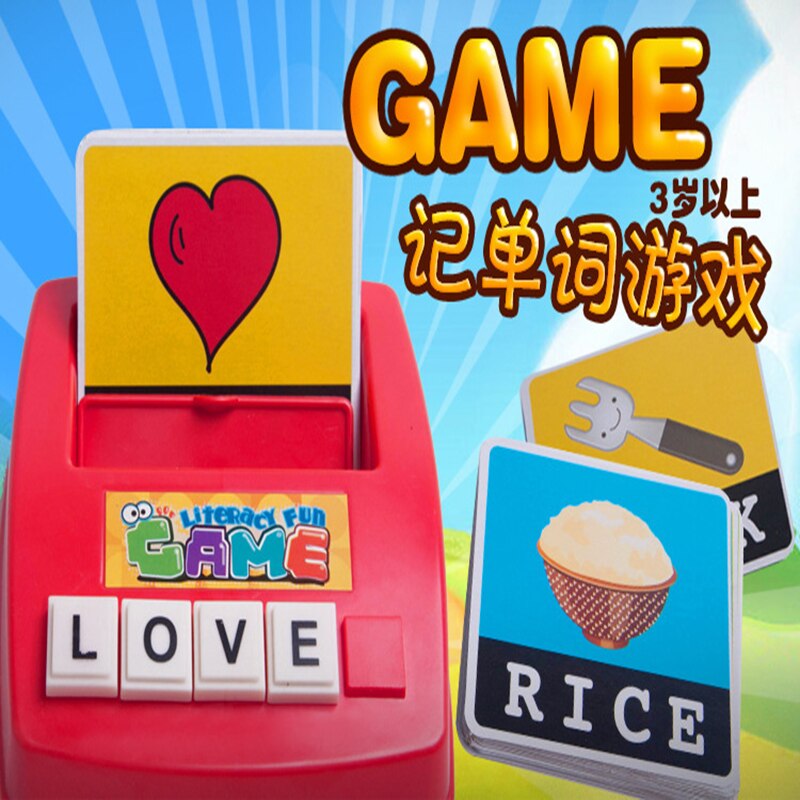 Card Alphabet Machine English Word Interactive Pic... – Grandado