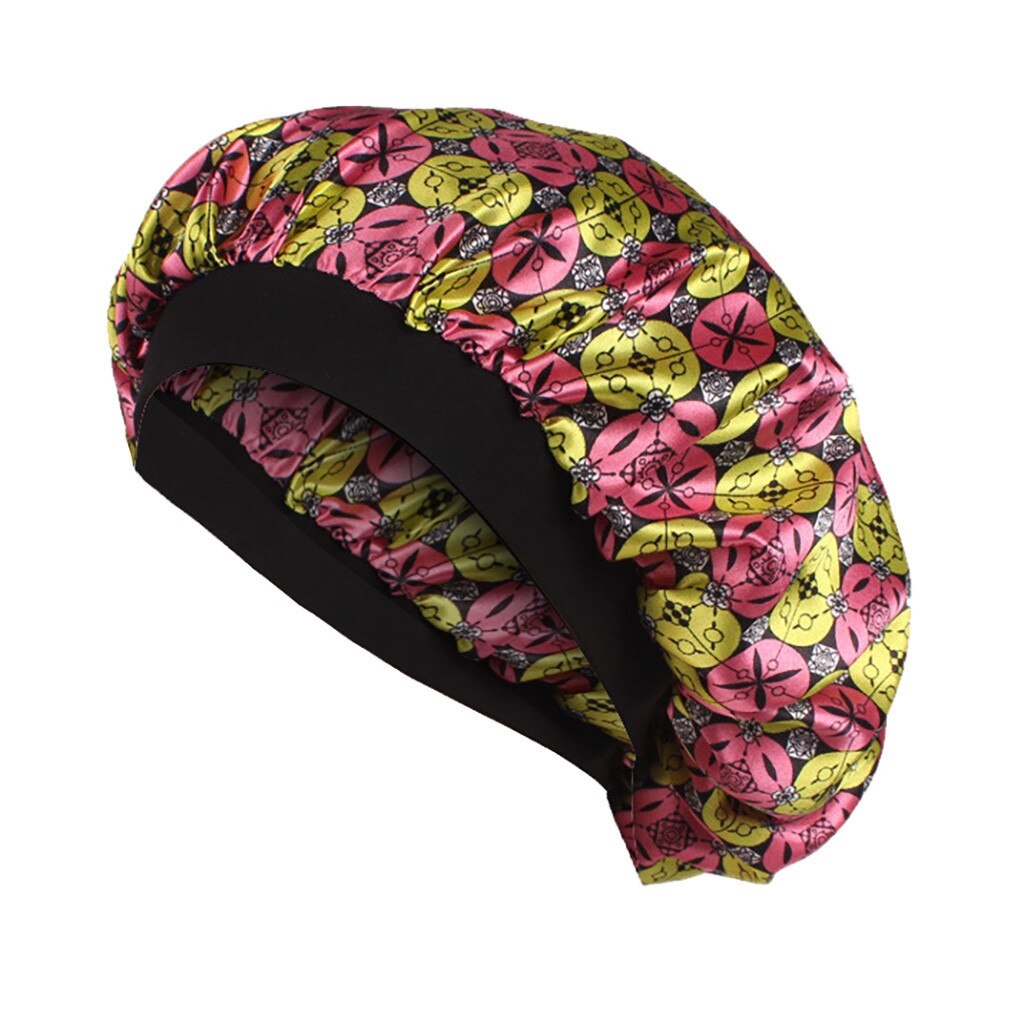 Soft Silk Hair Bonnet with Wide Band Comfortable N... – Grandado