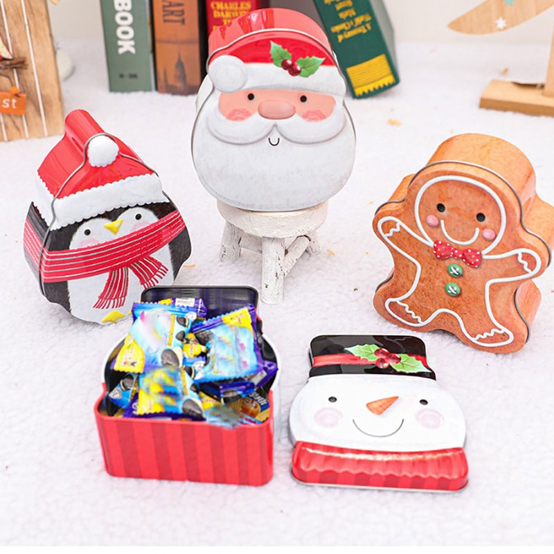 1pc Christmas Cartoon Old Man Tinplate Candy Cooki... – Vicedeal