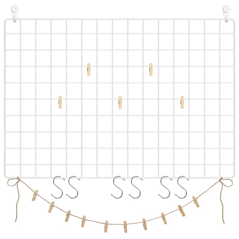 Grid Panel, Photo Wall Display,Mesh Wall Decor, Mu... – Grandado