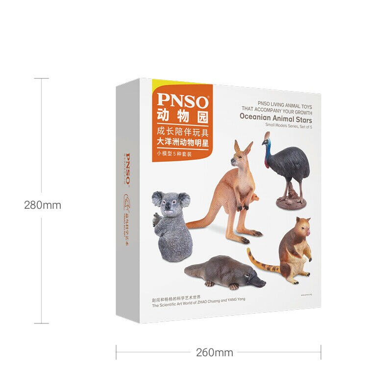 PNSO 5Pcs Oceanian Animals Model Kangaroo Koala Pl... – Grandado