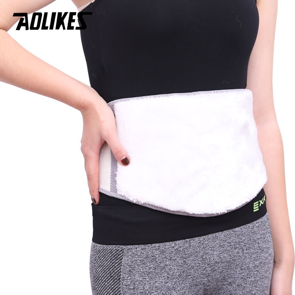 Winter Waist Warm Belt Thicken Plush Back Support ... – Vicedeal