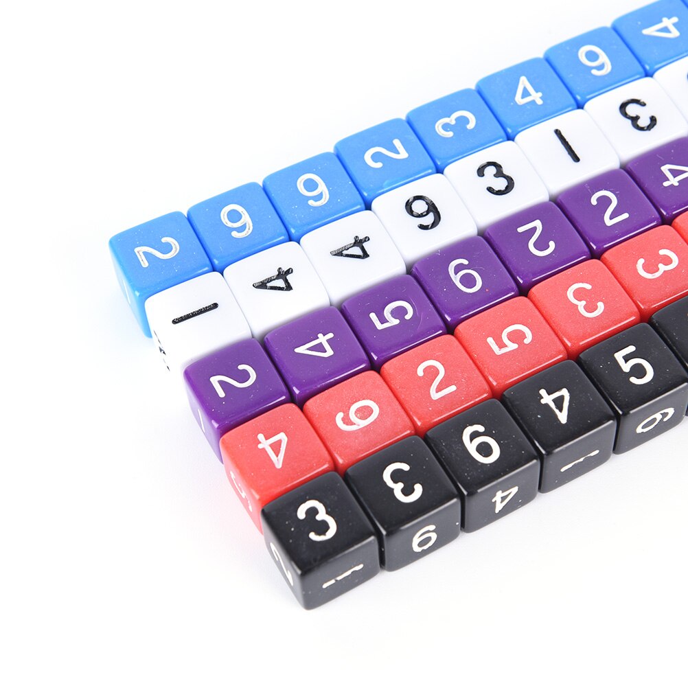 10PCS 16mm 5 Colors D6 Dice Six Sided Die With Num... – Grandado