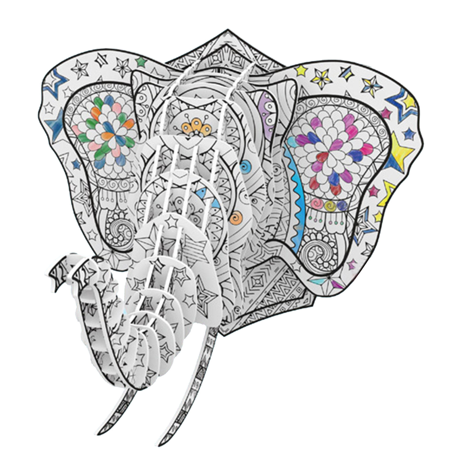 3D Coloring Puzzle Hanging Crafts Wall Decorations... – Grandado