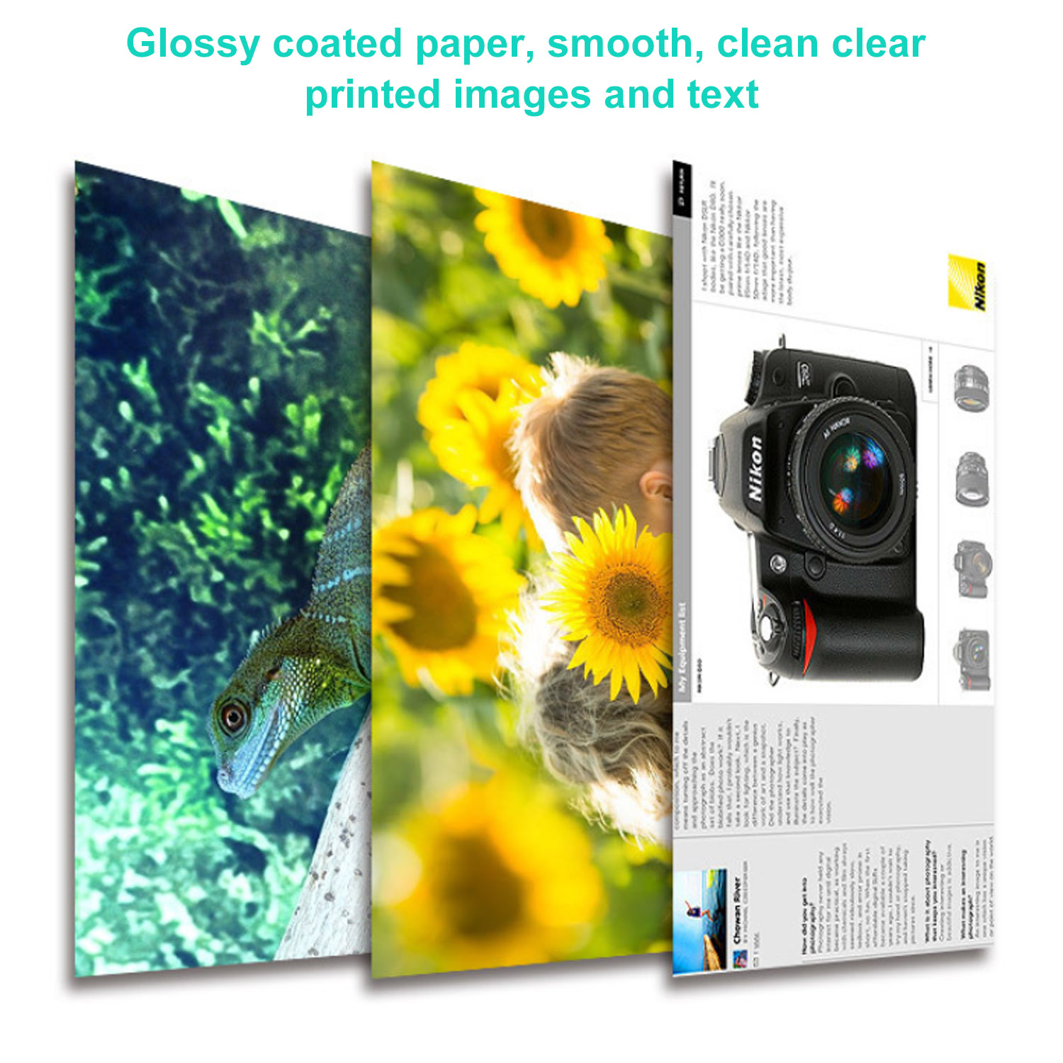 50 Sheets A4 Size 180g High Glossy Photo Papers fo... – Vicedeal