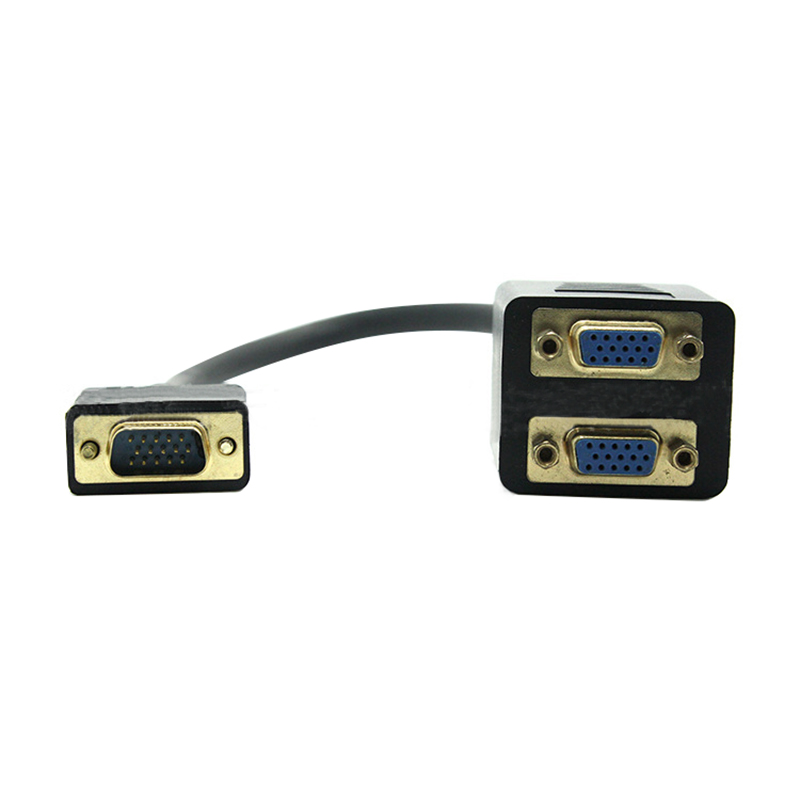Larryjoe 15 Pin VGA Male to 2 Female Y Splitter Ca... – Vicedeal