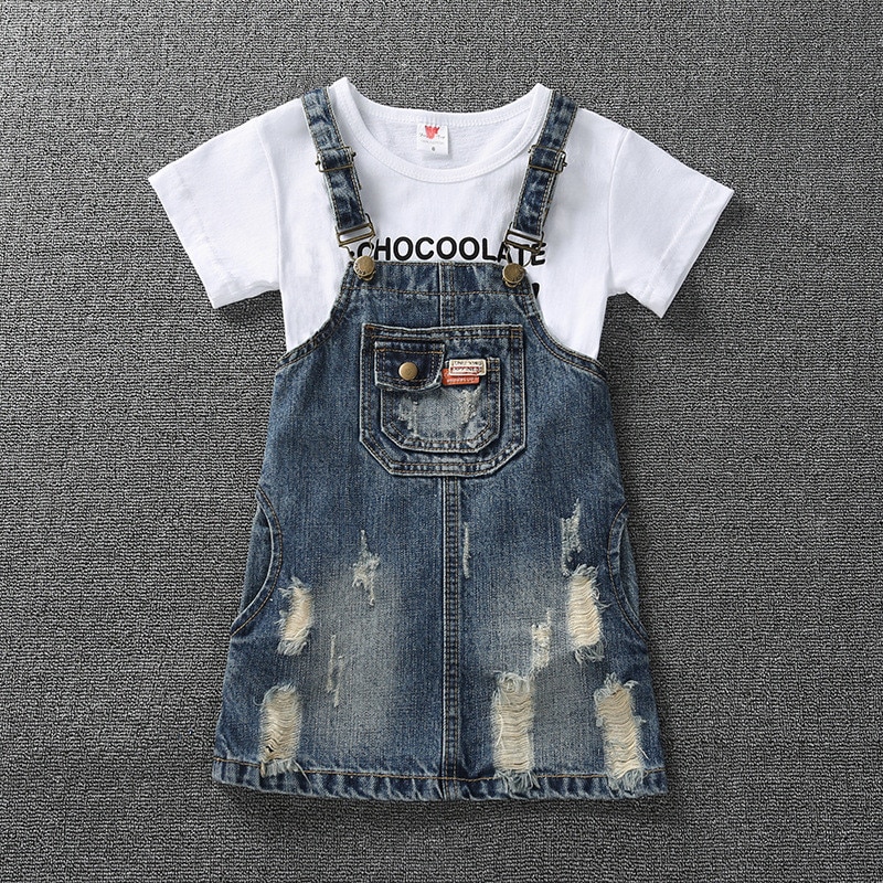Family Look Girls Dress Denim Mom and Daughter Dre... – Grandado