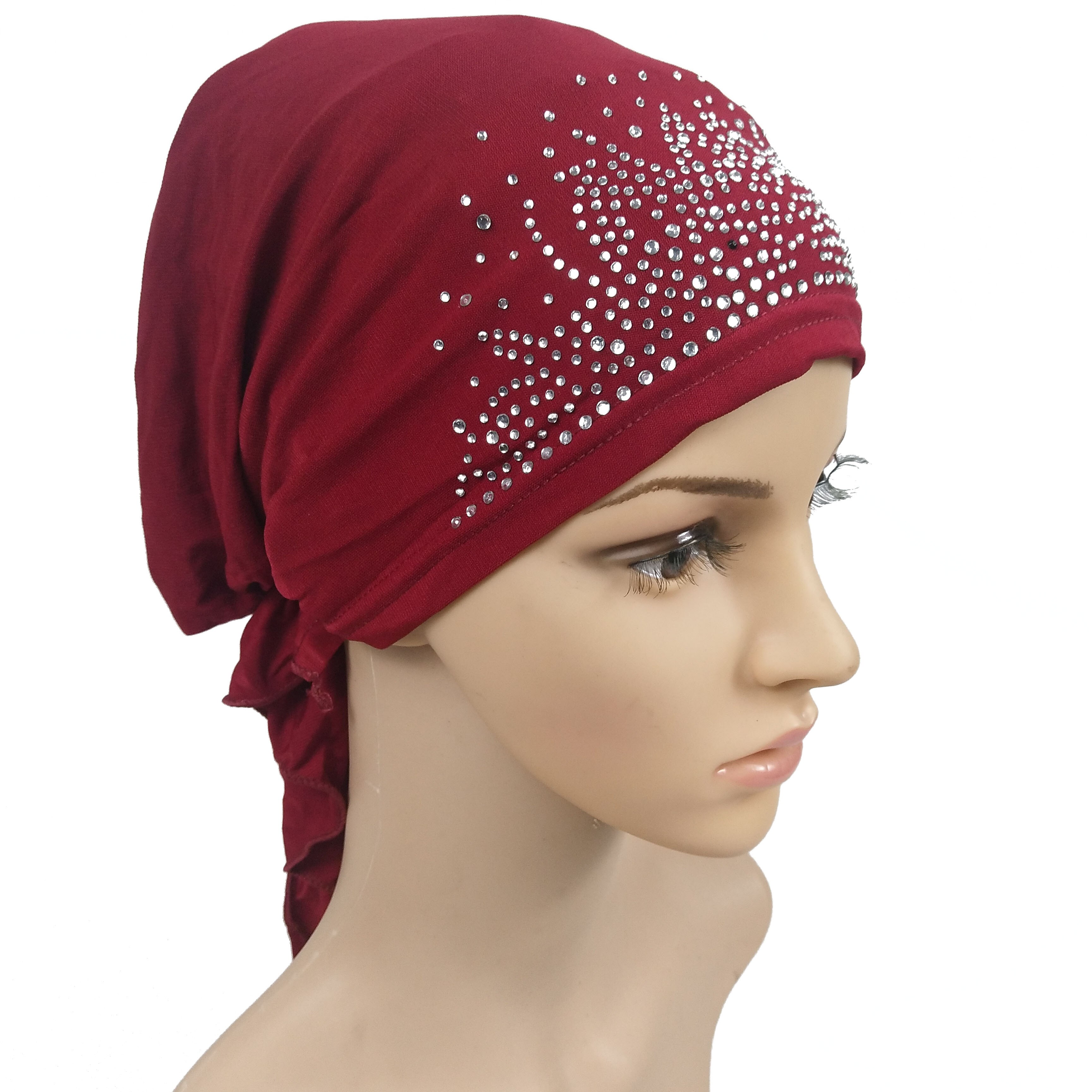 U1 10pcs Muslim Headscarf Hat Thin Summer Inner Hi... – Grandado