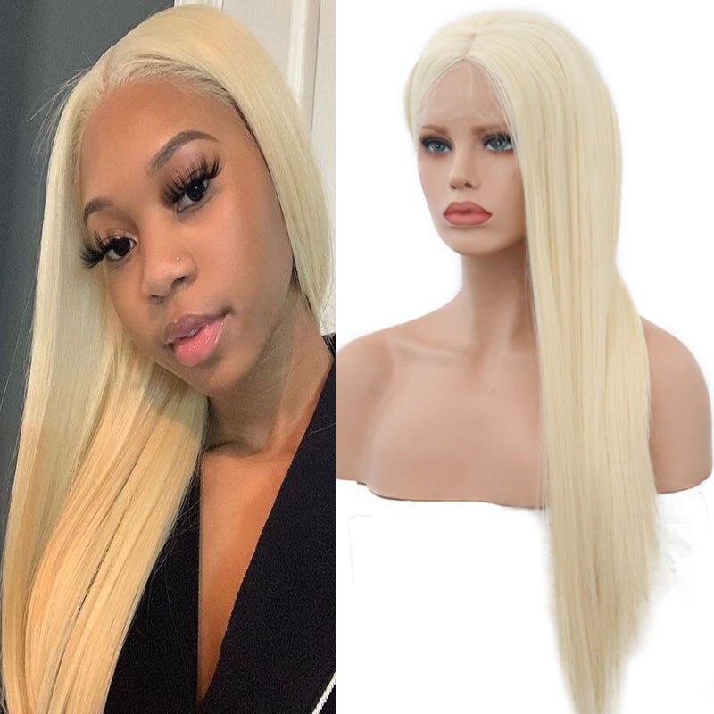 Bombshell Honey Blonde Silky Straight Synthetic Ha... – Grandado