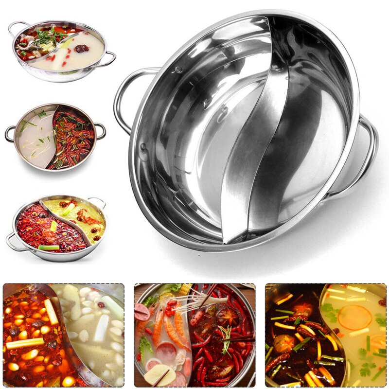 AUPORO Stainless Steel Pot Hotpot Induction Cooker... – Grandado