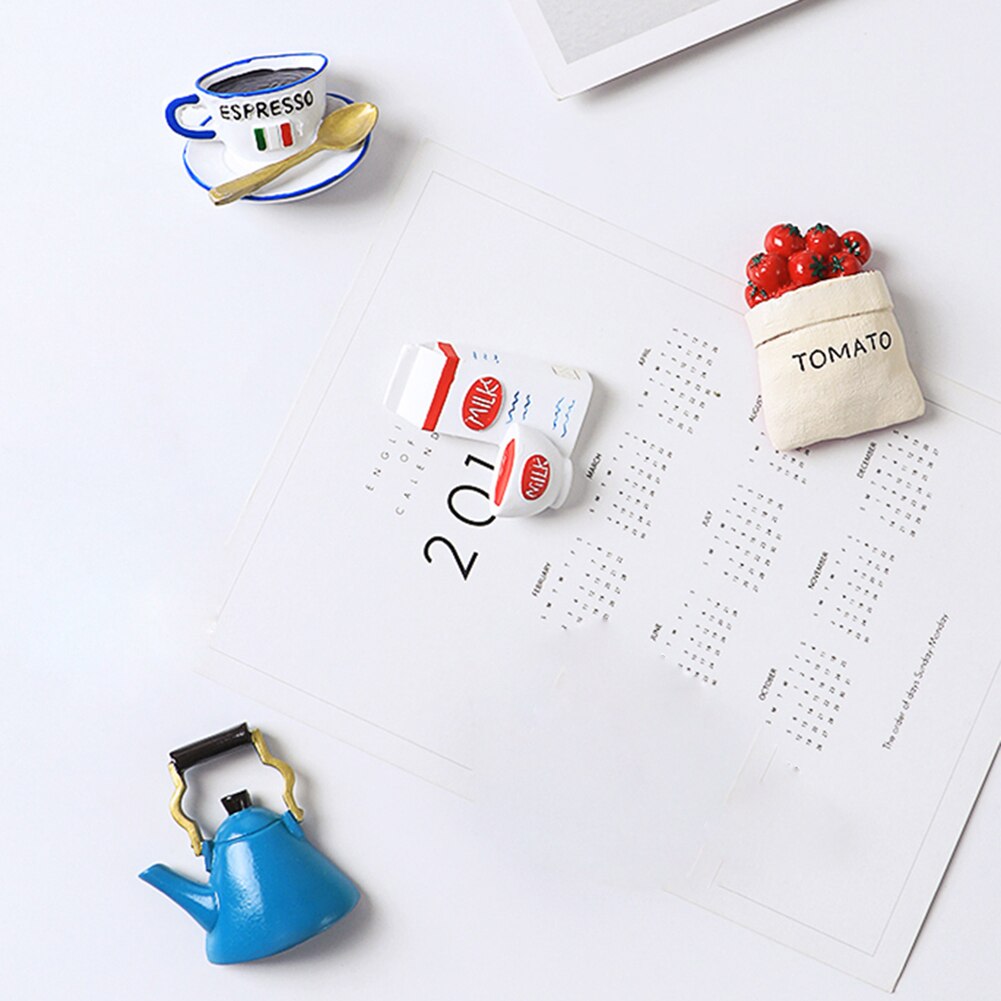 Egg Milk Coffee Cup Bread Fridge Magnetic Refriger... – Grandado