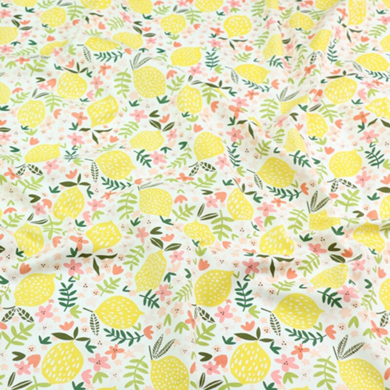 Lemon Flowers 100% Cotton Baby&child Fabric,DI... – Grandado