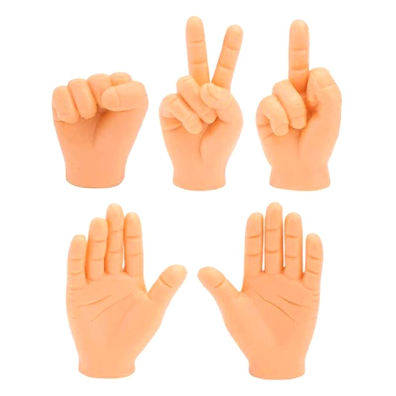 Mini Finger Funny Finger Puppet Small Hand Prank G... – Vicedeal