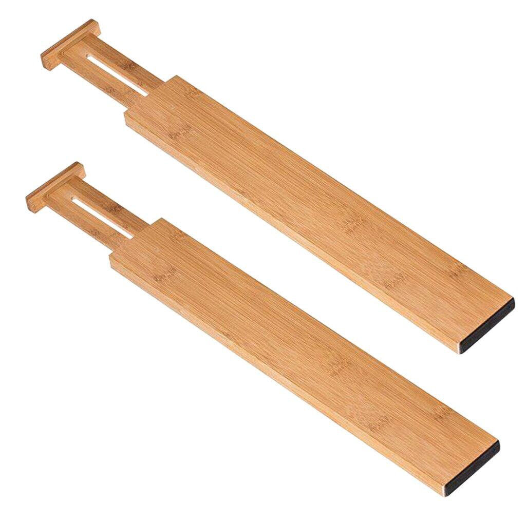 TENSKE Bamboo Drawer Divider Adjustable & Expendab... – Vicedeal