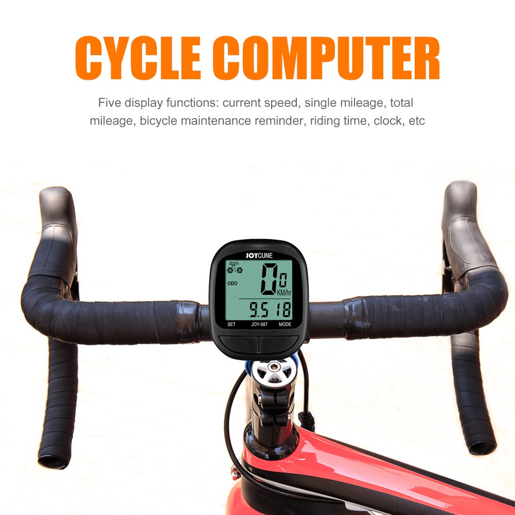 Wasserdicht Radfahren Fahrrad Computer LCD Digital... – Grandado