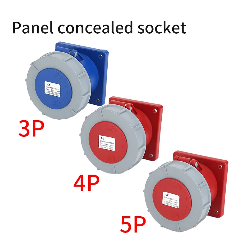 Industrial Plug and Socket 3P/4P/5Pin Electrical C... – Grandado