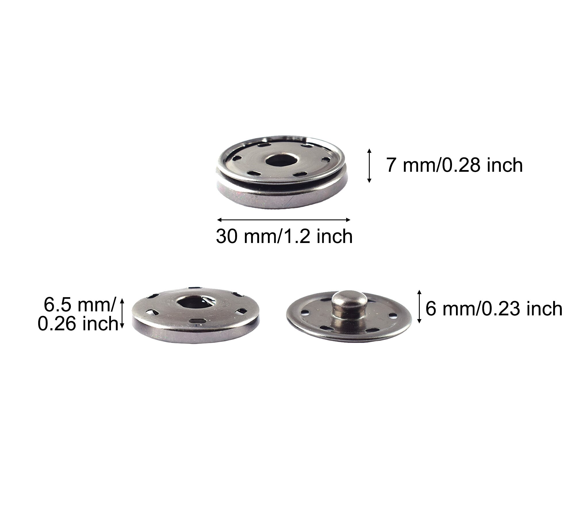 Metal Snaps Buckle Fasteners Sewing Process Snap L... – Grandado