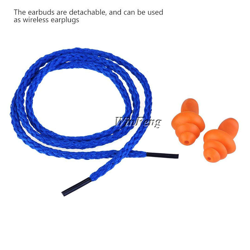 Soft Silicone Corded Ear Plugs ears Protector Reus... – Grandado