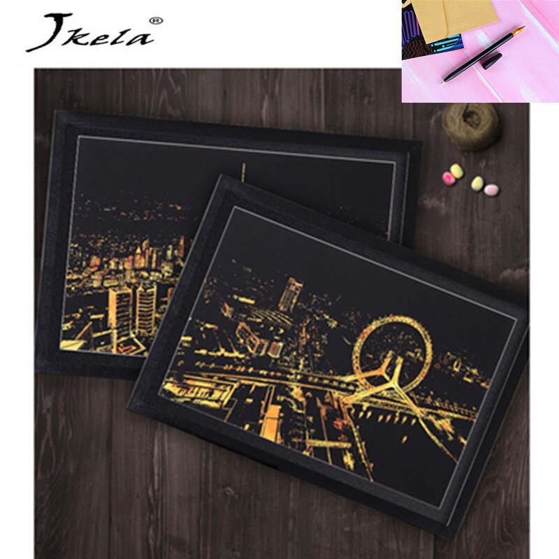 ] DIY Drawing Picture Wall Painting Scratch Card 9... – Vicedeal