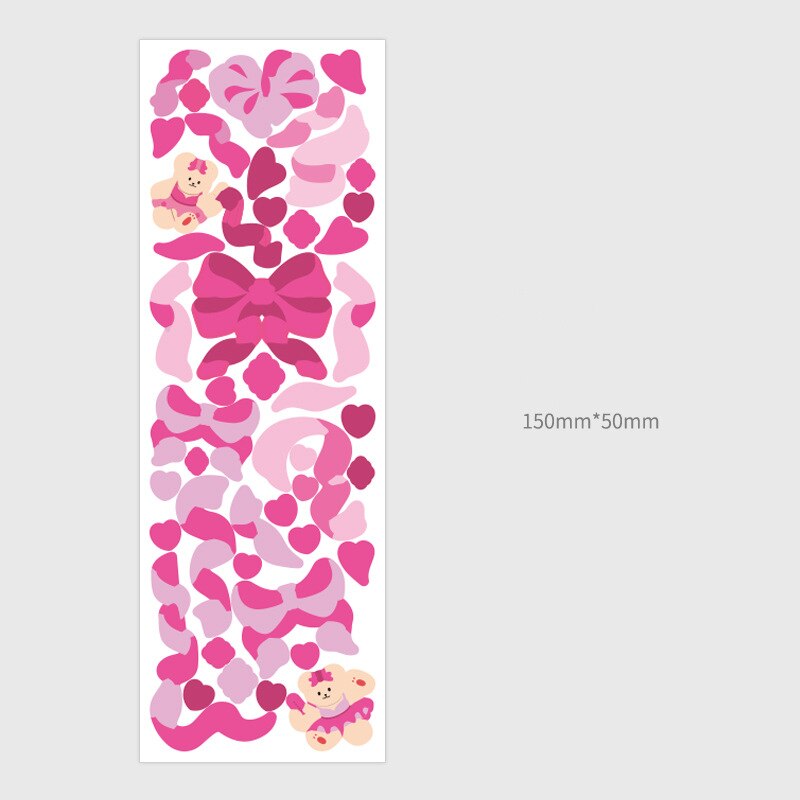 INS Cute Bow Ribbon Sticker DIY scrapbooking base ... – Grandado