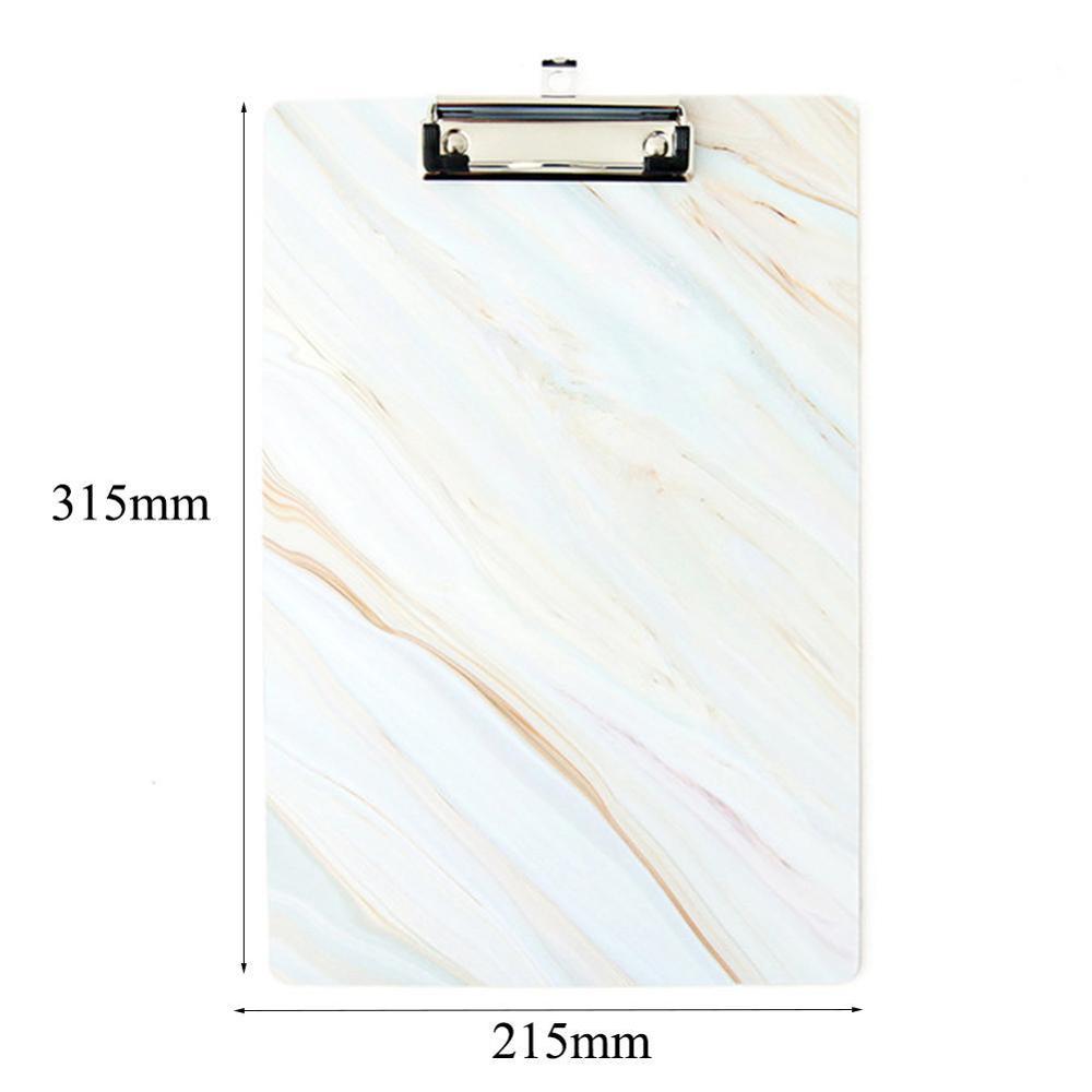 A4 Marble Clipboard Clip FileFolder Writing Pad Co... – Vicedeal