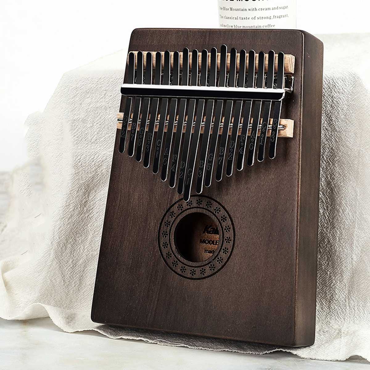 Kalimba 17 Key Wooden Mahogany Thumb Piano Musical... – Grandado