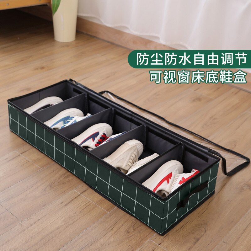 Transparent visible adjustable bed bottom shoe box... – Grandado