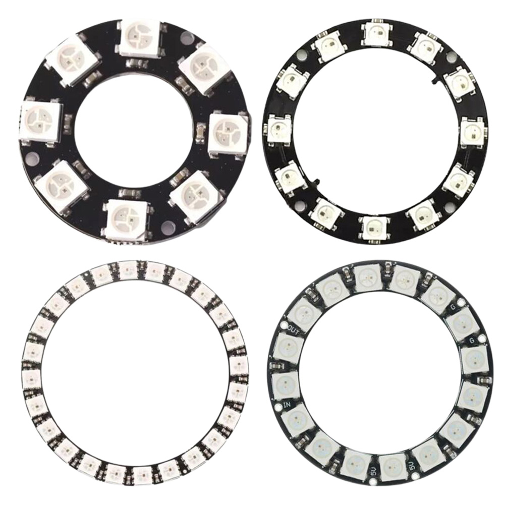 5V LED Ring Individual Addressable RGB LED NeoPixe... – Grandado