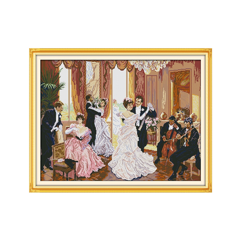 The family party cross stitch kit people 18ct 14ct... – Grandado