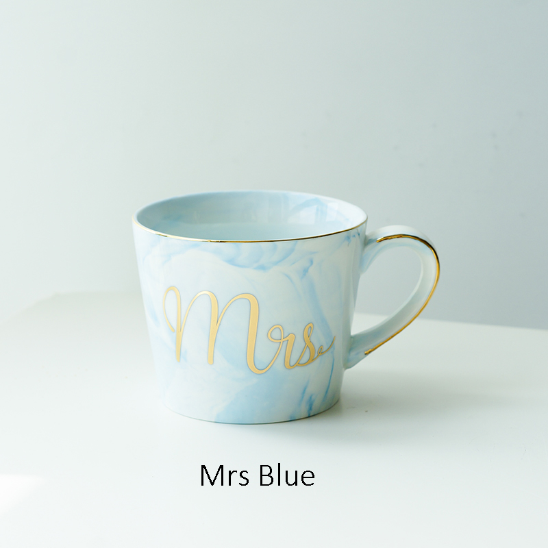 Handpainted Gold Monogram Natural Marble Porcelain... – Vicedeal