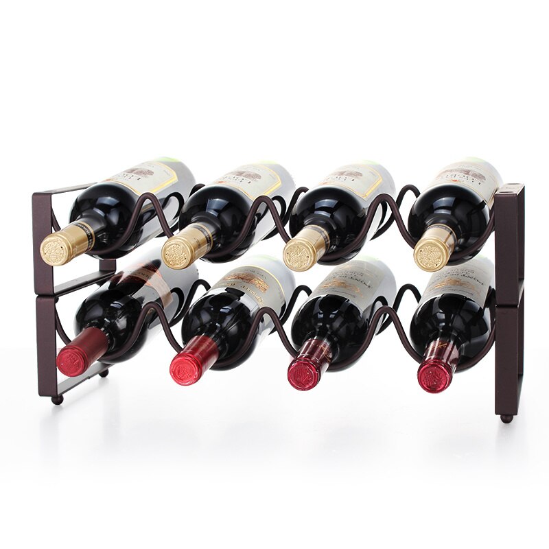 Red Wine rack European style wrought iron restaura... – Vicedeal