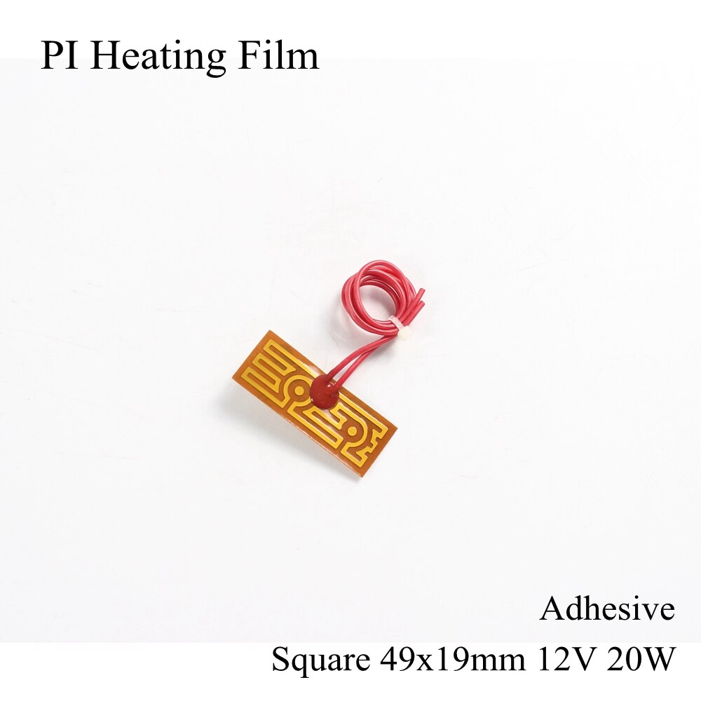 49mmx19mm 12V 20W Polyimide Heater PI Heating Film... – Grandado