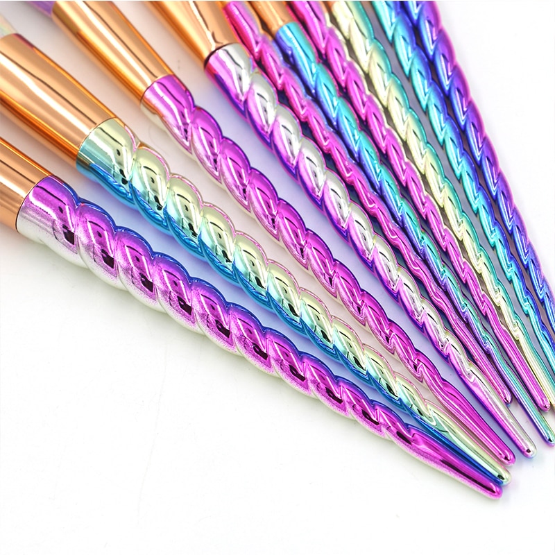 10pcs Unicorn Makeup Brushes set With Colorful Bri... – Vicedeal