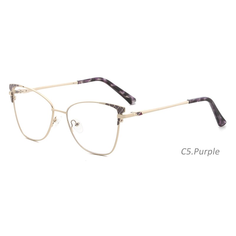 Ceofy Metal Cat Eye Women Glasses Frame Brand Wome... – Grandado