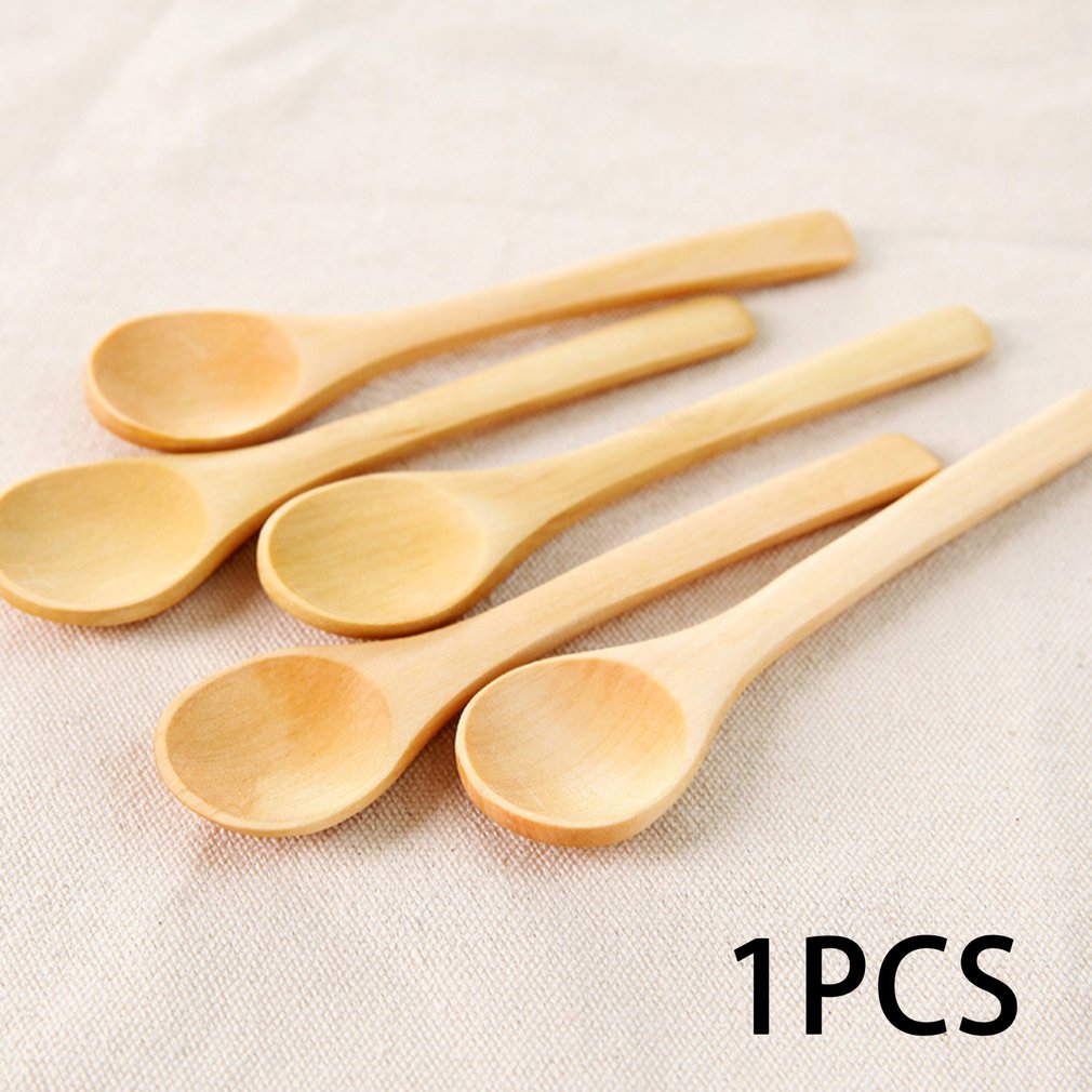 2 in1 Natural Wood Cutlery Dual Head Soup Spoon Fo... – Grandado