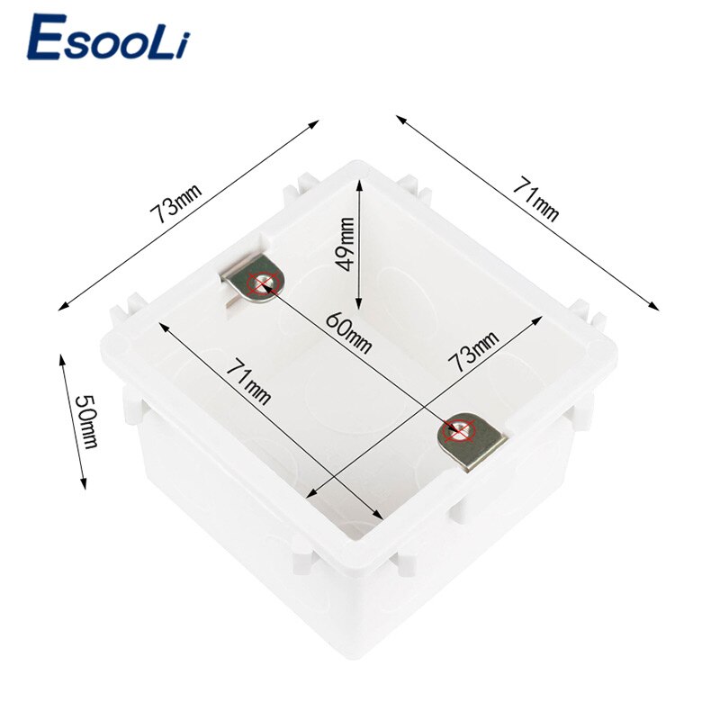 EsooLi PVC Plastic Flame Retardant Waring Back Box... – Vicedeal