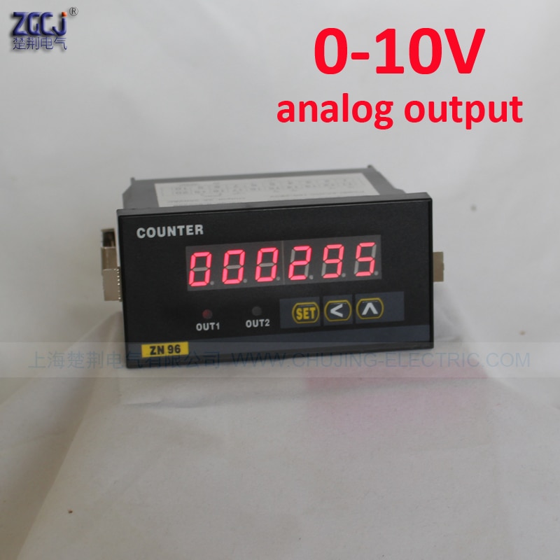 Digital RPM indicator with 0-10V output 0-999999 s... – Vicedeal