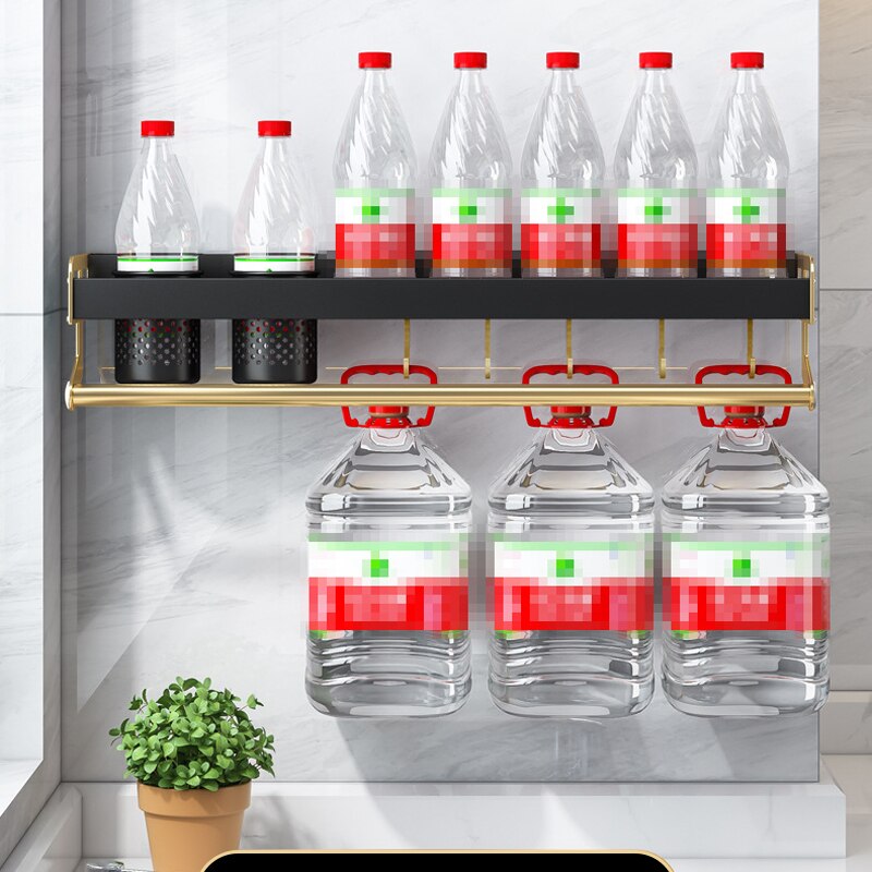 Luxury Kitchen Storage Shelf Wall-mounted Spice Ra... – Grandado