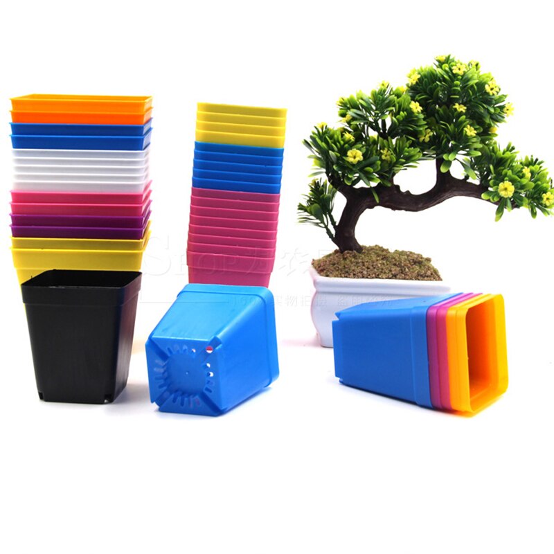 Macetas de flores de 10 colores para decoración de... – Grandado