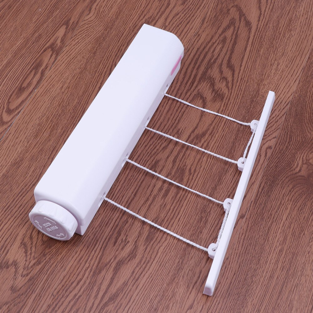 Retractable Clothesline 4-Line Clothes Drying Rack... – Grandado