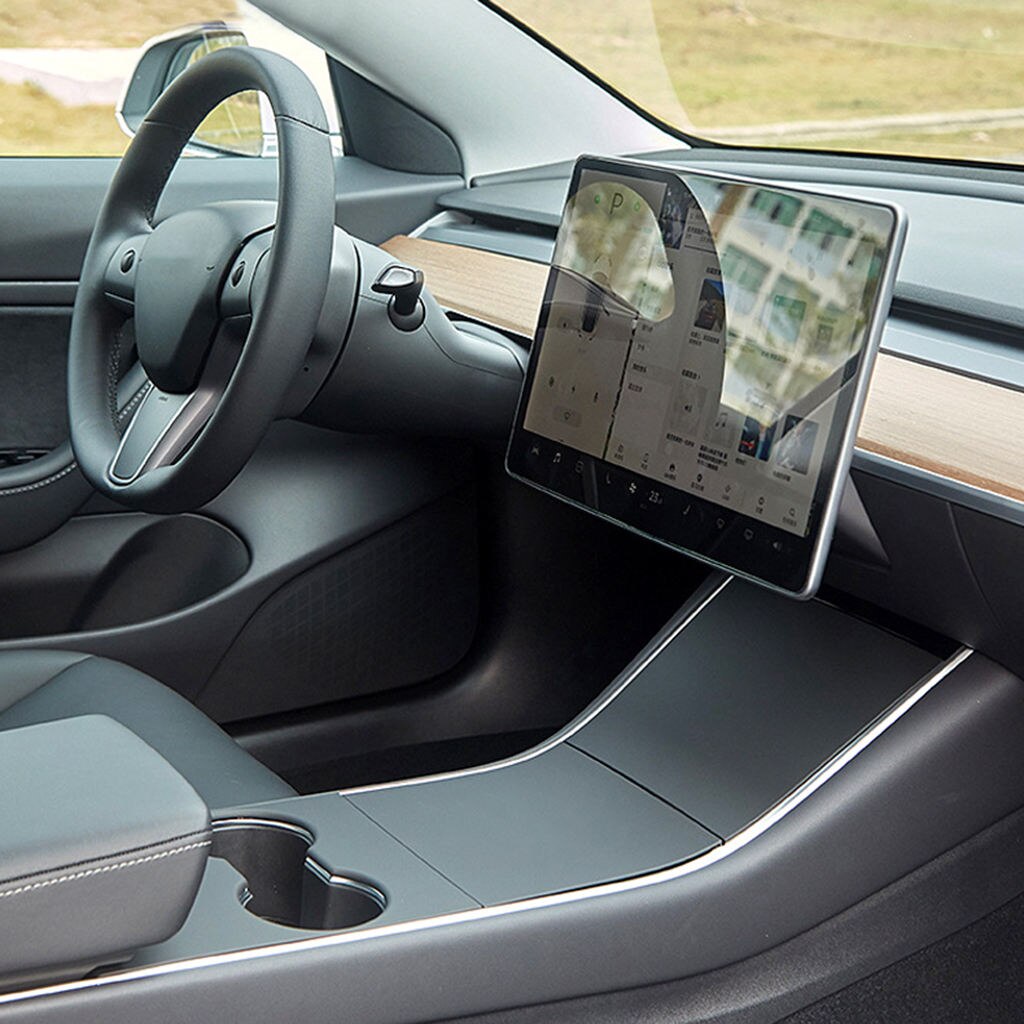 Voor Tesla Model 3 Y Center Console Cover Auto Sti... – Vicedeal