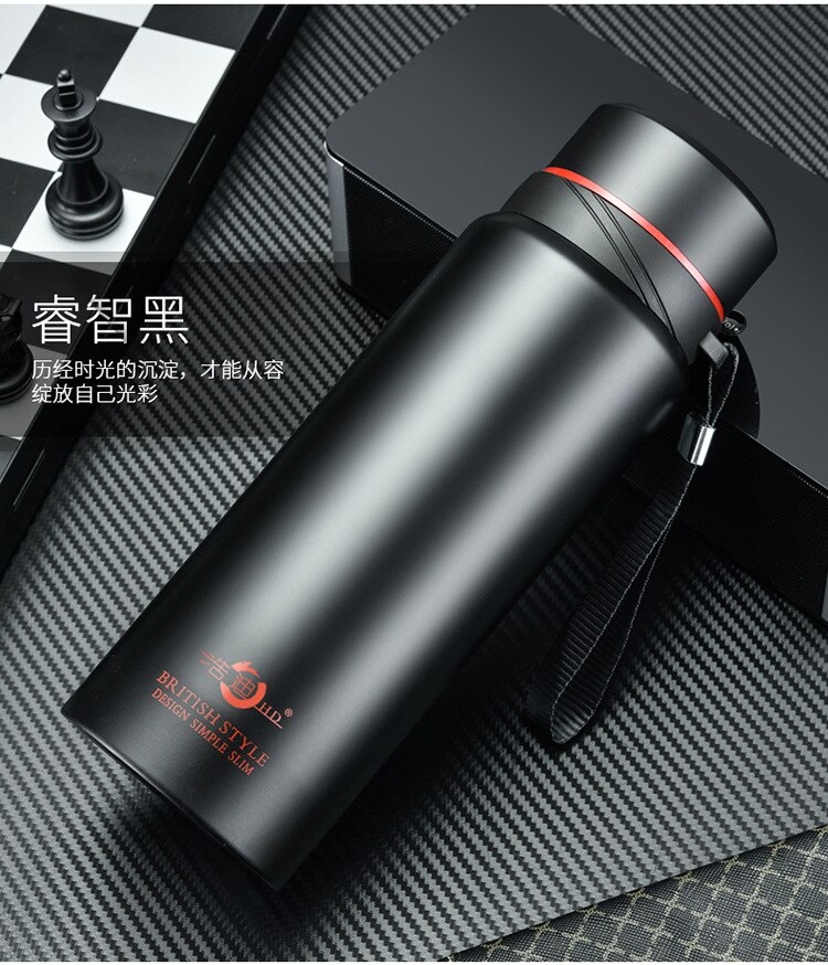 Garrafa de água 600 800 1000ml em linha reta 304 a... – Vicedeal