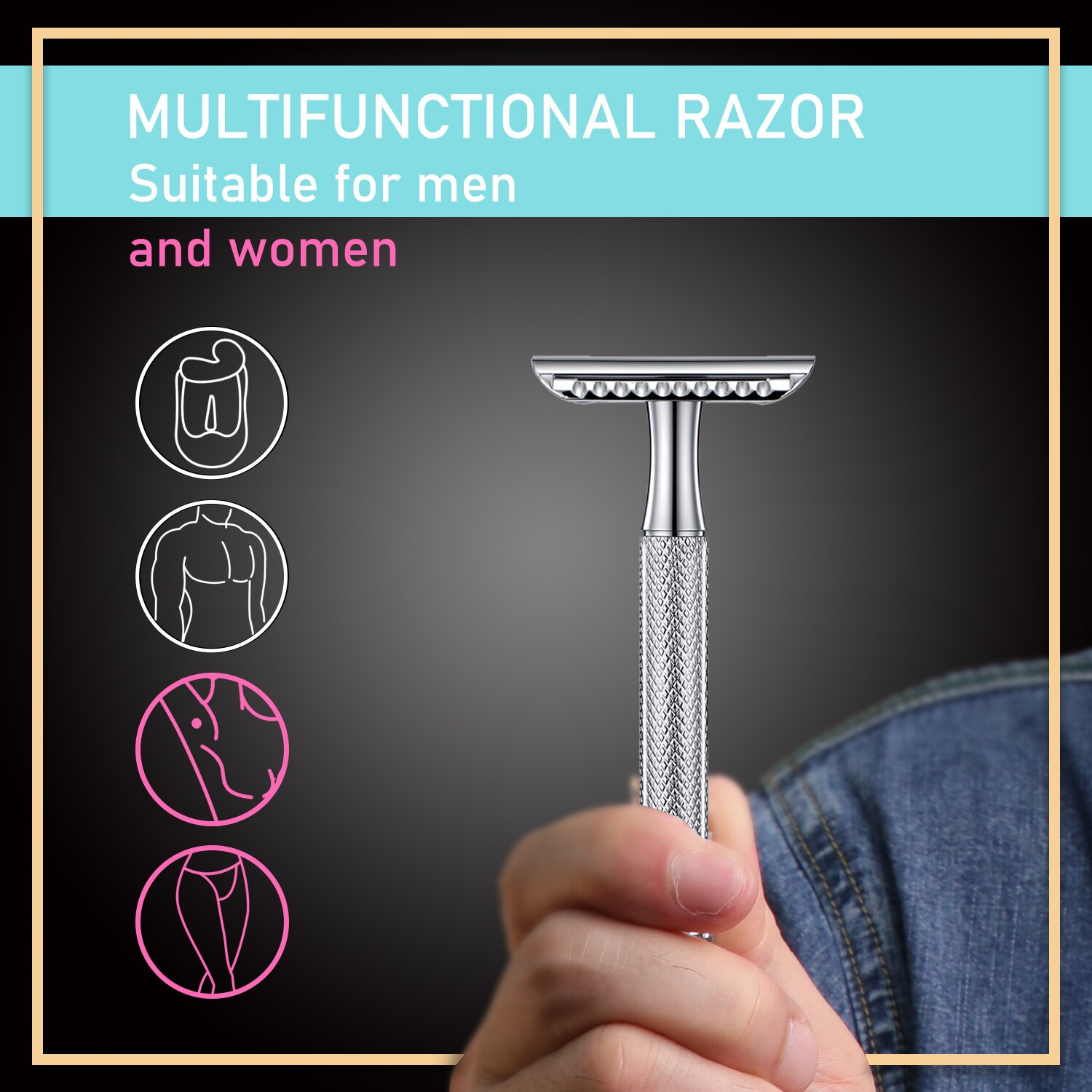 WEIDI 3-Piece Double Edge Safety Razor Wet Shaving... – Grandado