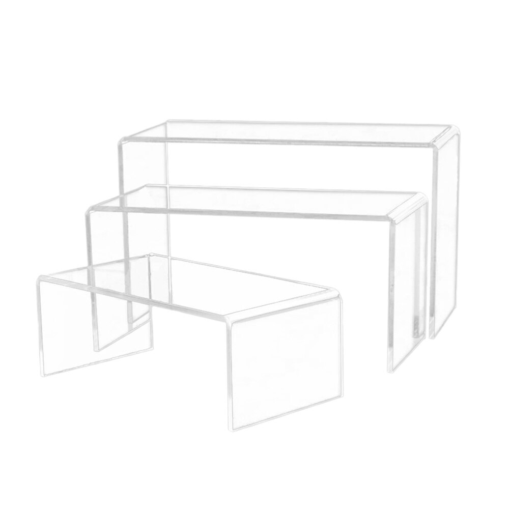 3 Pcs U Shaped Acrylic Storage Rack Clear Shelf Di... – Grandado