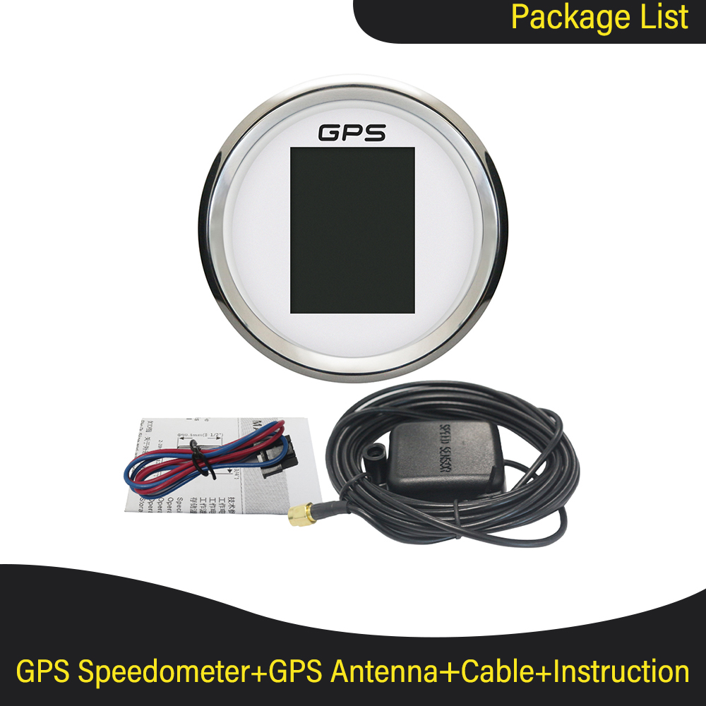 Digital 85mm GPS Speedometer Km/h MPH Knots Total ... – Grandado