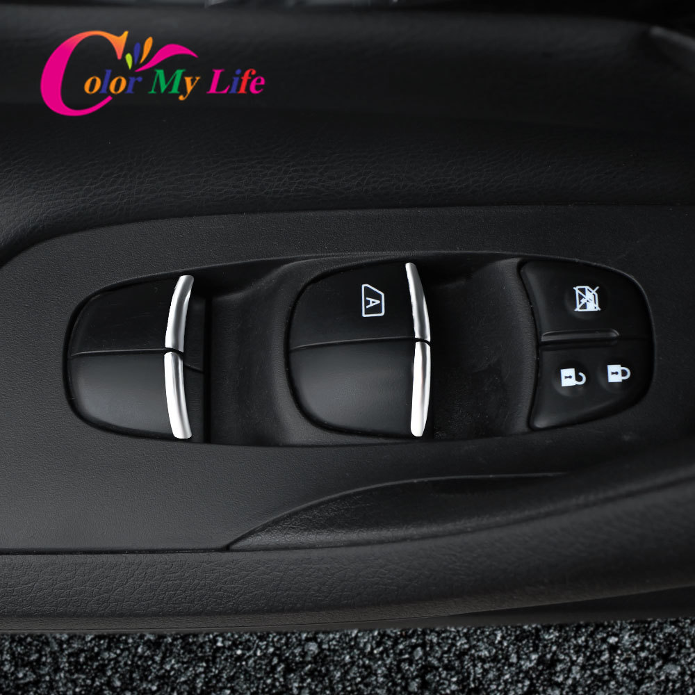 Color My Life 7Pcs/Set ABS Chrome Car Window Lifte... – Grandado