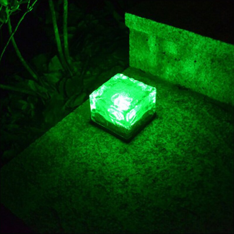 Solar Light LED Glass Floor Brick Lamp Outdoor Cou... – Grandado