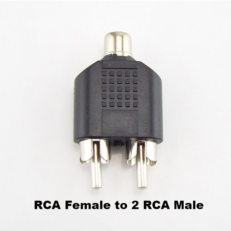 Rca-kontakt hona till hane ljuduttag mono stereoad... – Vicedeal