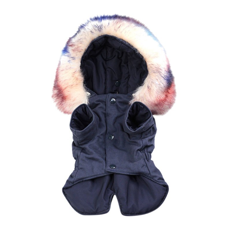 Warm Winter Dog Clothes Luxury Fur Dog Coat Hoodie... – Grandado